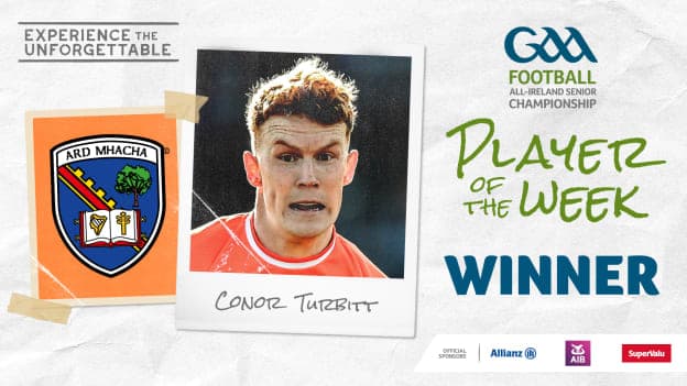 Conor Turbitt voted GAA.ie Footballer of the Week