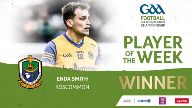 Enda Smith voted GAA.ie Footballer of the Week