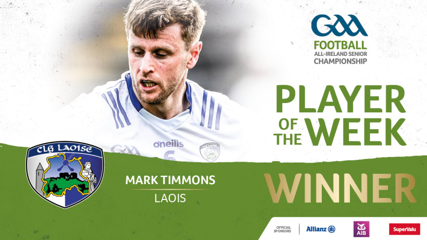 Mark Timmons voted GAA.ie Footballer of the Week