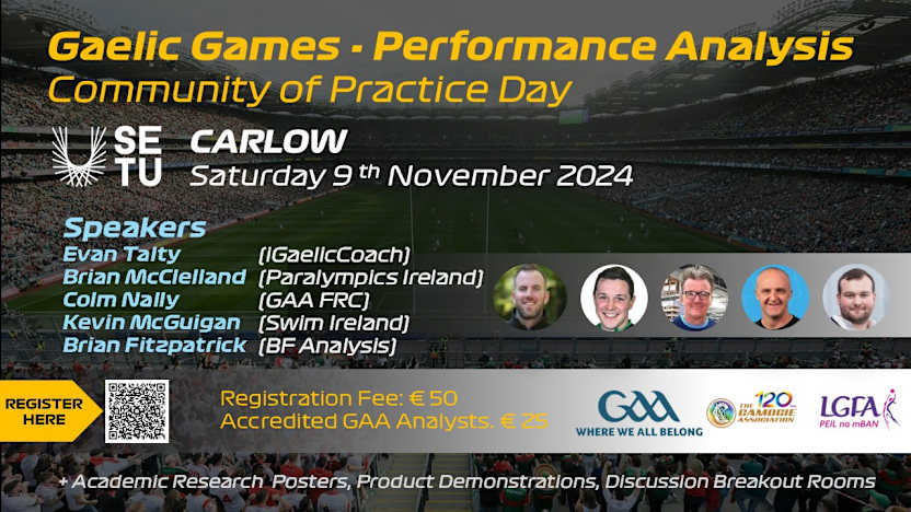 SETU Carlow to host Performance Analysis Community of Practice event
