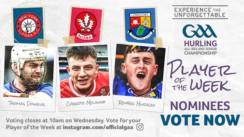 GAA.ie Hurler of the Week nominees