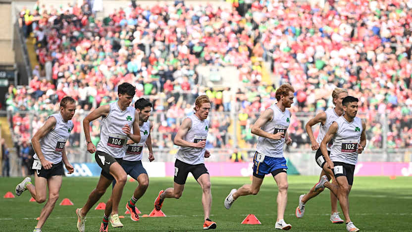 Luke Houser wins mile race in front of 82,000 fans!! - LetsRun.com