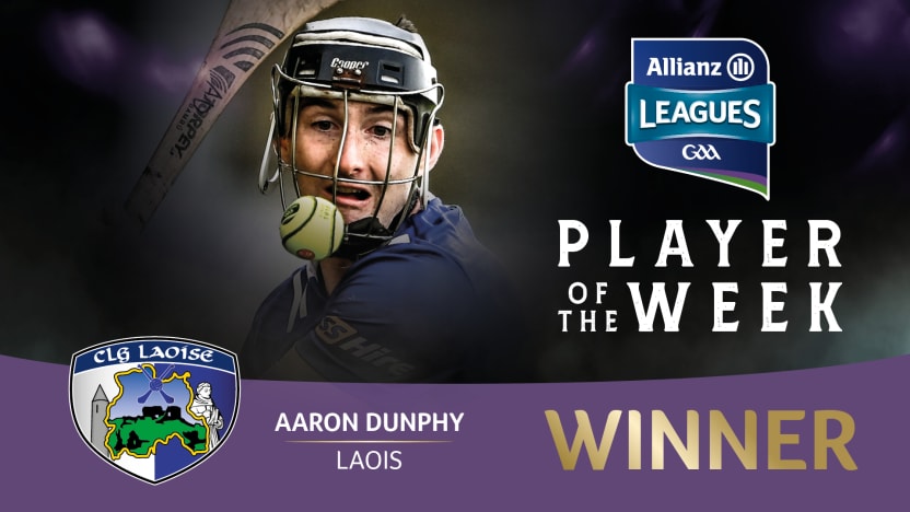 Aaron Dunphy voted GAA.ie Hurler of the Week