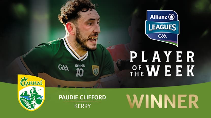 Paudie Clifford voted GAA.ie Footballer of the Week