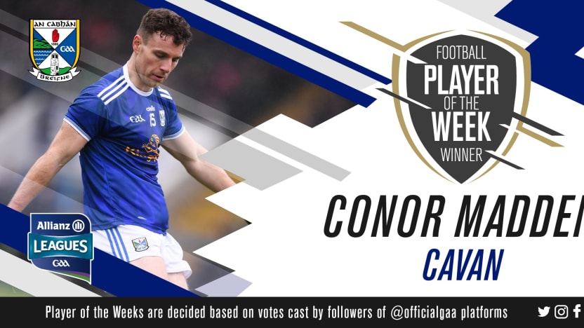 Conor Madden voted GAA.ie Footballer of the Week