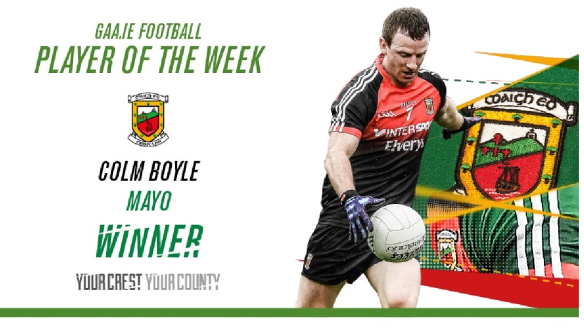Colm Boyle voted GAA.ie Footballer of the Week