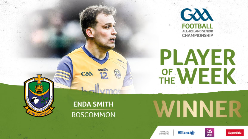 Enda Smith voted GAA.ie Footballer of the Week