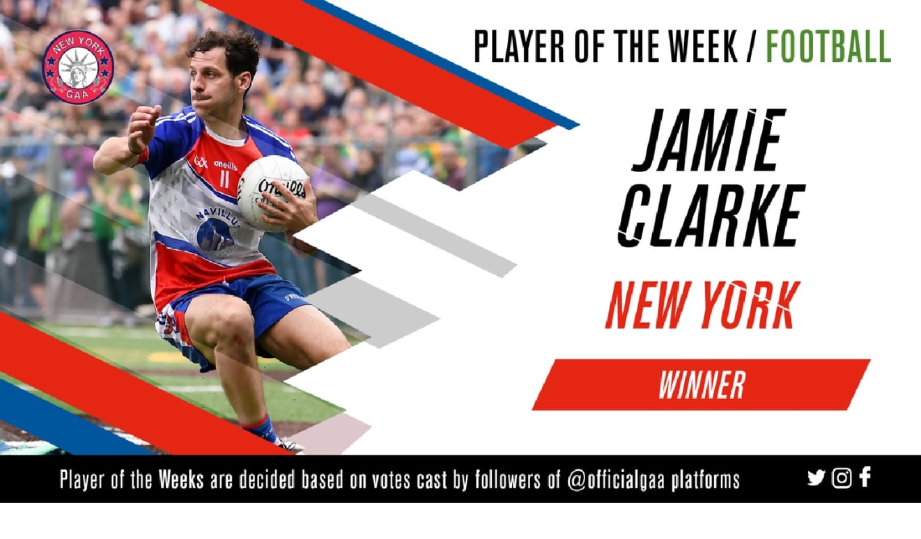 Jamie Clarke voted GAA.ie Footballer of the Week