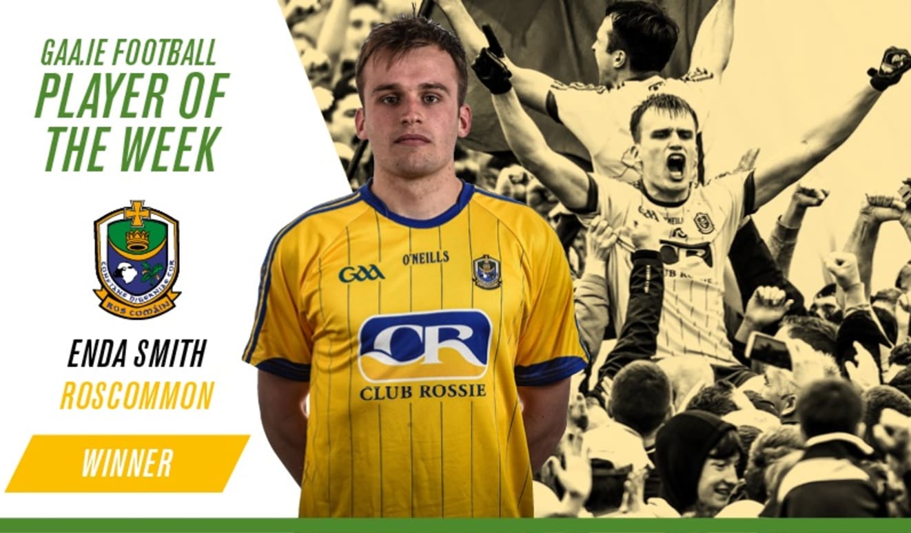 Enda Smith voted GAA.ie Footballer of the Week
