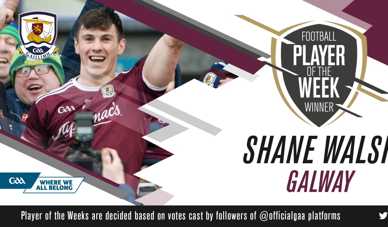 Shane Walsh voted Footballer of the Week
