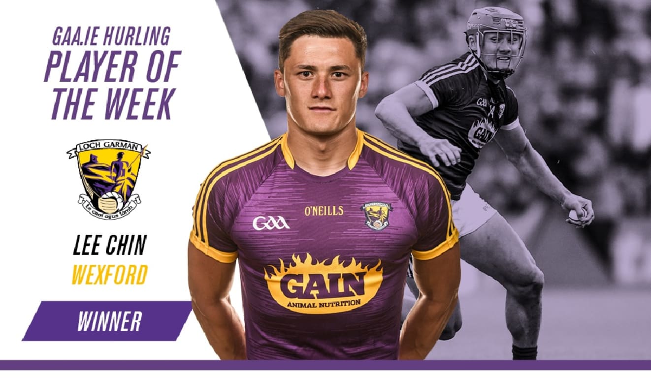 Lee Chin voted GAA.ie Hurler of the Week