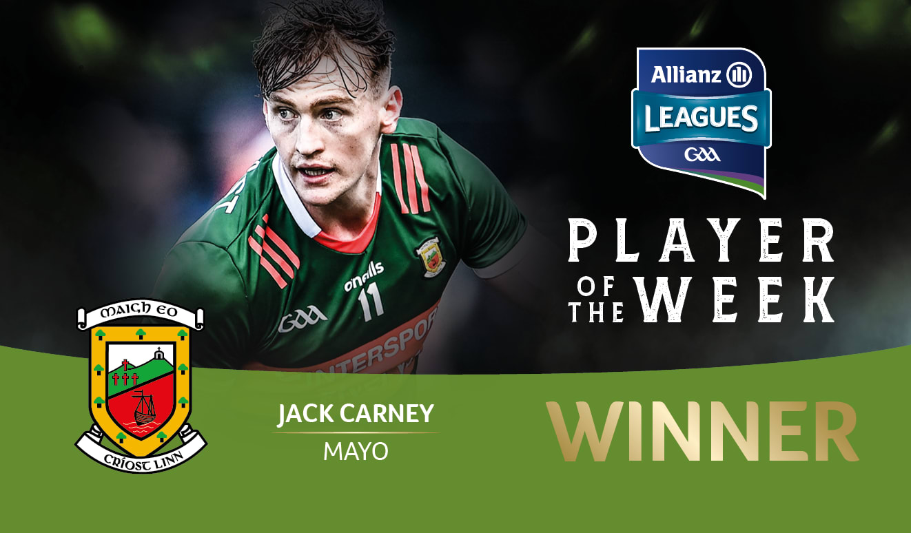 Jack Carney voted GAA.ie Footballer of the Week