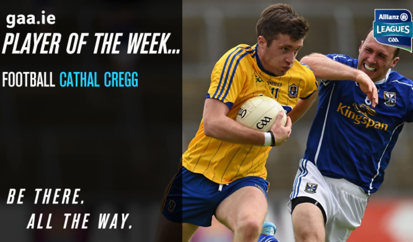 Cregg wins GAA.ie Player of the Week vote