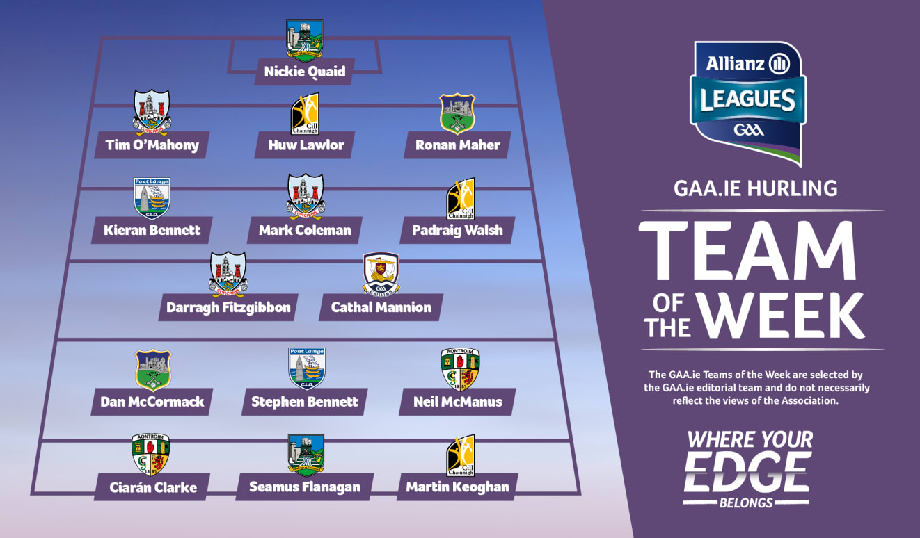 GAA.ie Hurling Team of the Week