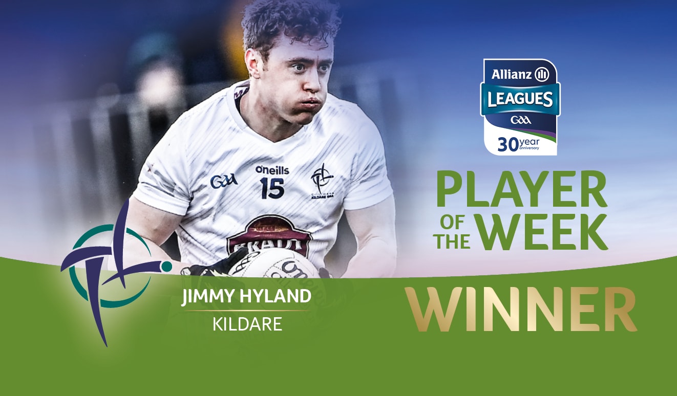 Jimmy Hyland voted GAA.ie Footballer of the Week