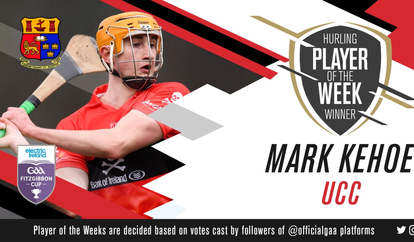 Mark Kehoe voted GAA.ie Hurler of the Week