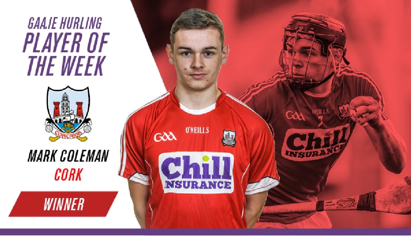 Mark Coleman voted GAA.ie Hurler of the Week